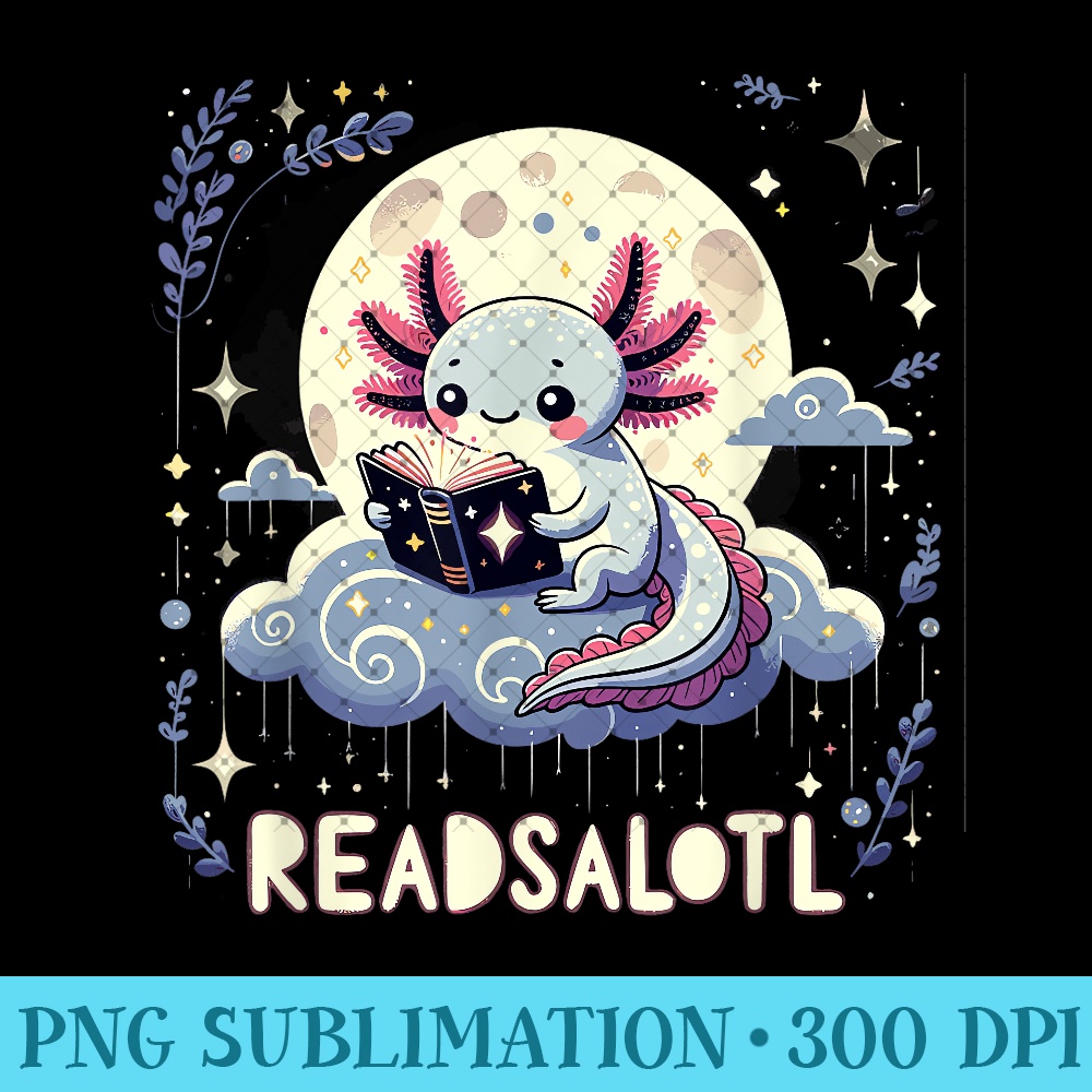 Axolotl Books Readsalotl Reading Bookworm Girls - Digital PN | Inspire ...