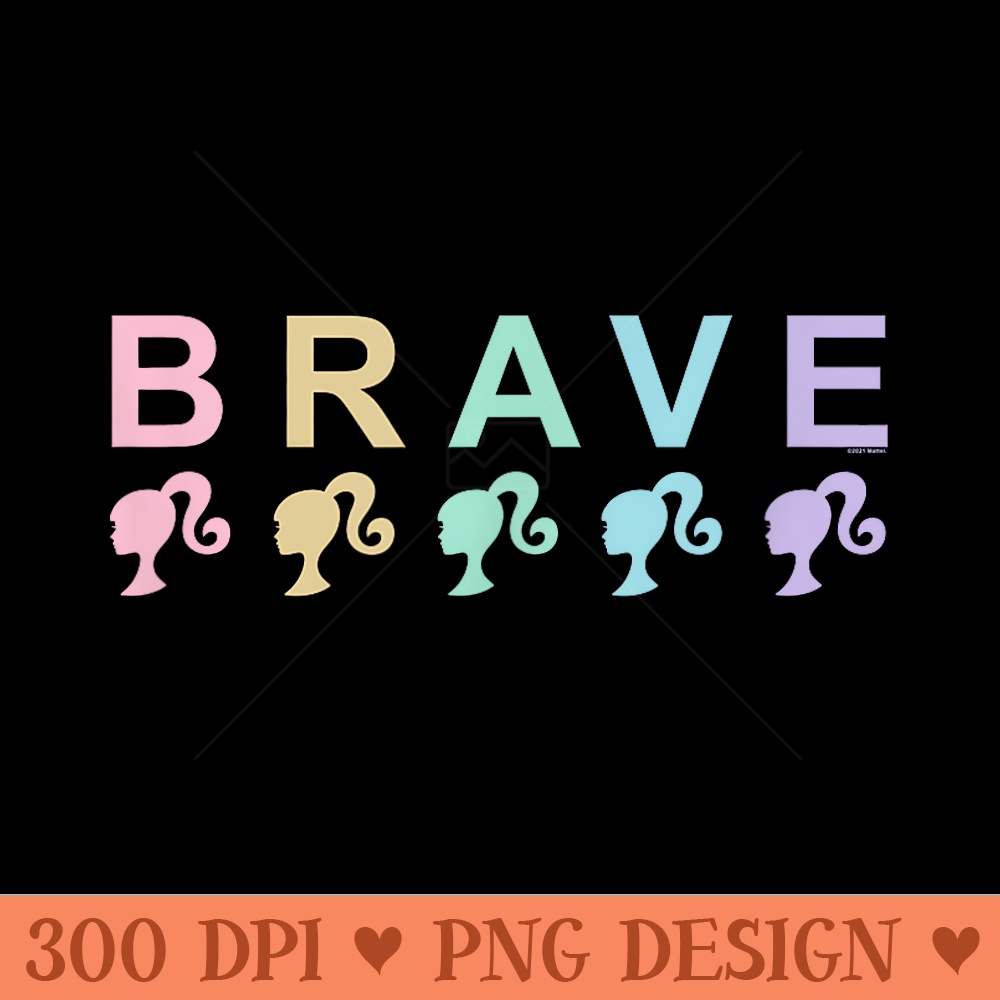 Barbie - Brave Pastel Logo Heads - Sublimation images PNG do | Inspire ...