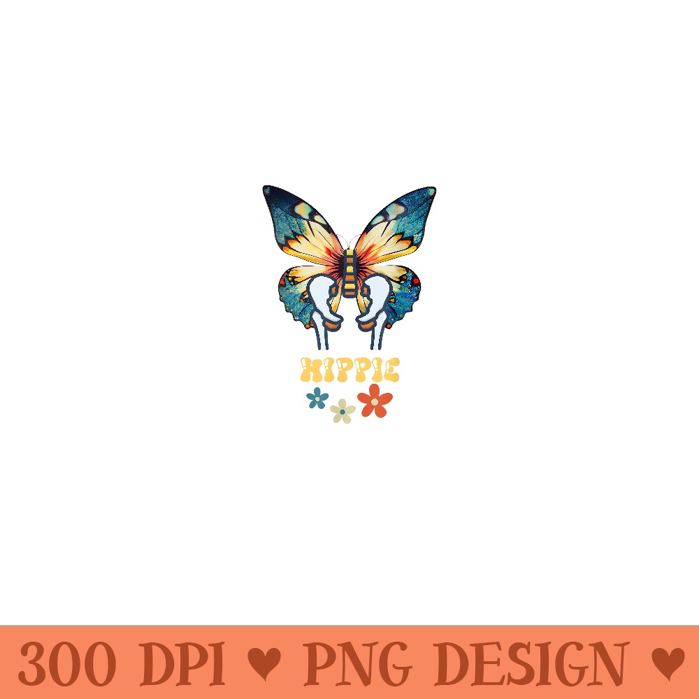 Hip Joint Replacement Hippie Butterfly Retro 60s 70s Women - | Inspire ...