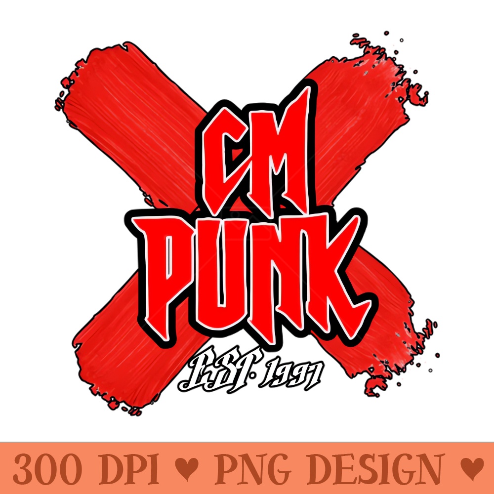 CM PUNK - Printable PNG Graphics | Inspire Uplift