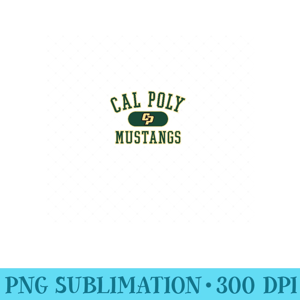 Cal Poly Mustangs Varsity Logo Officially Licensed - PNG Gra | Inspire ...