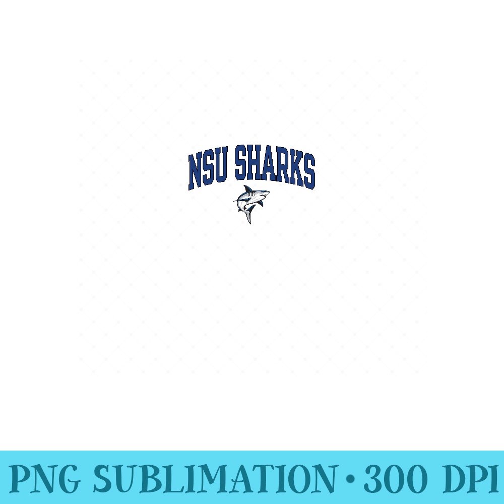 Nova Southeastern Sharks Arch Over Logo Officially Licensed | Inspire ...