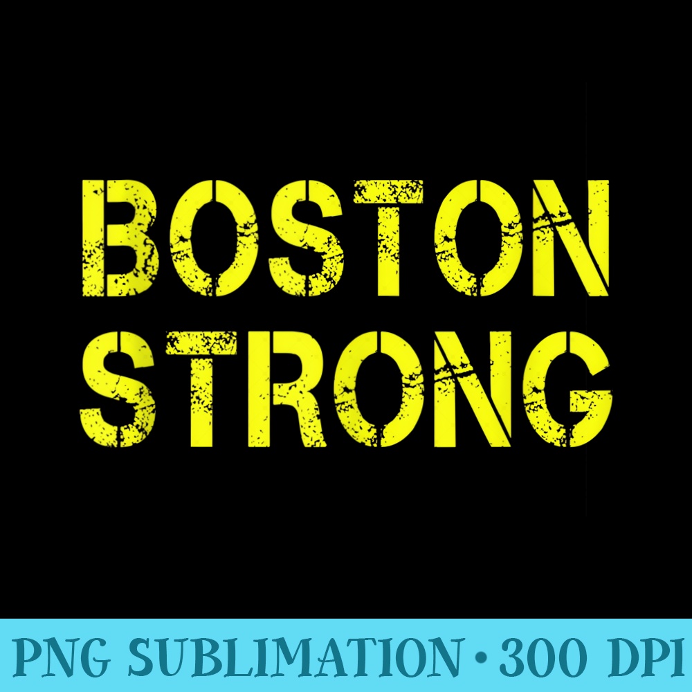 Boston Strong Retro Mens Women - PNG Art Files | Inspire Uplift