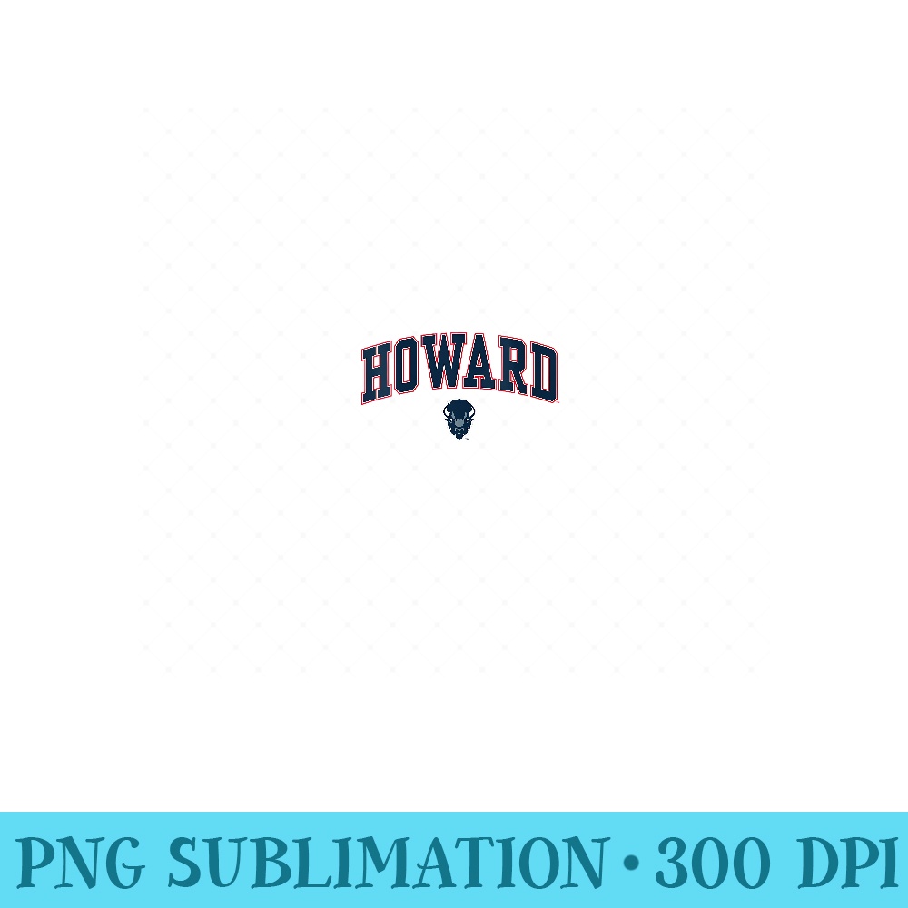 Womens Howard University Bison Arch Over Logo Officially Lic | Inspire ...