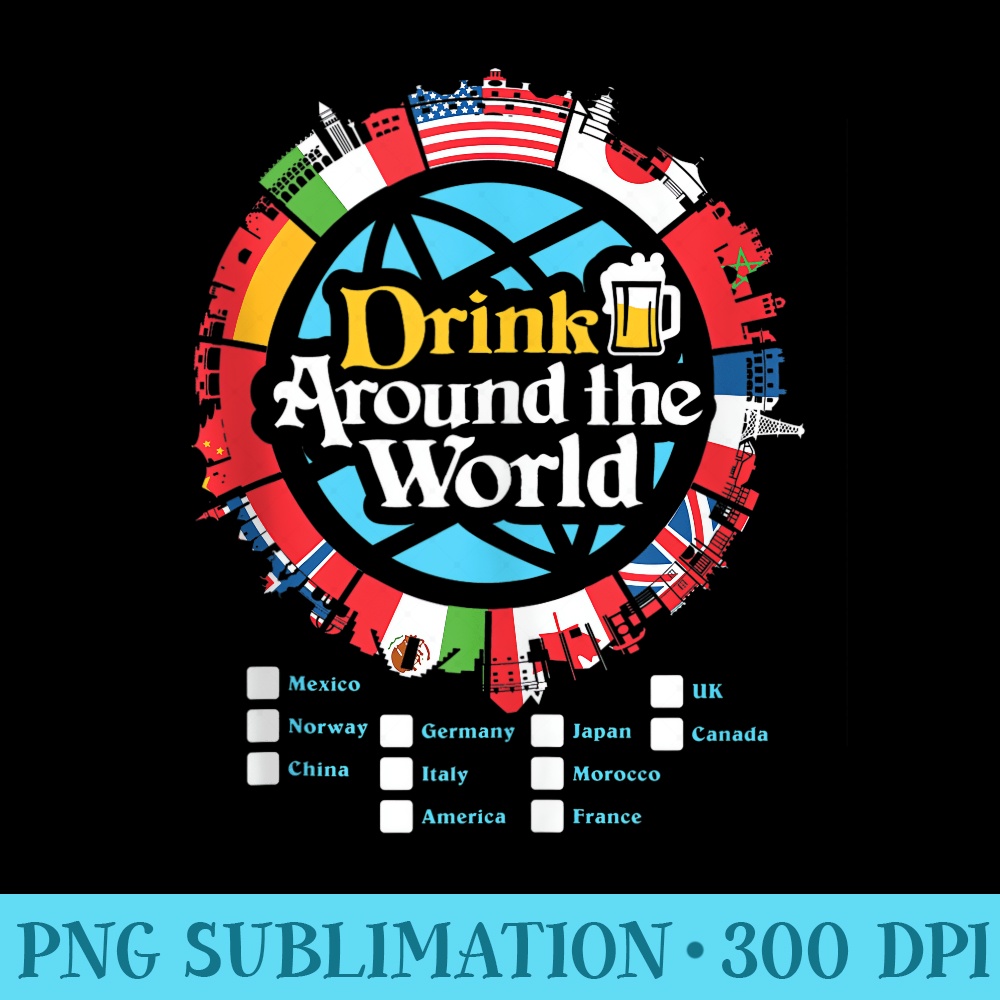 Adult Vacation Drinking Showcase - Digital PNG Downloads | Inspire Uplift