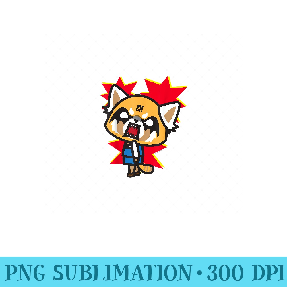 Aggretsuko Rage Face - High Quality PNG files | Inspire Uplift