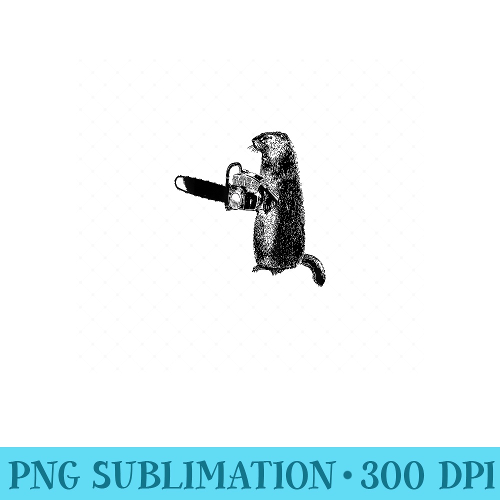 Funny Woodchuck Groundhog Day Could Chainsaw Wood - Digital | Inspire ...