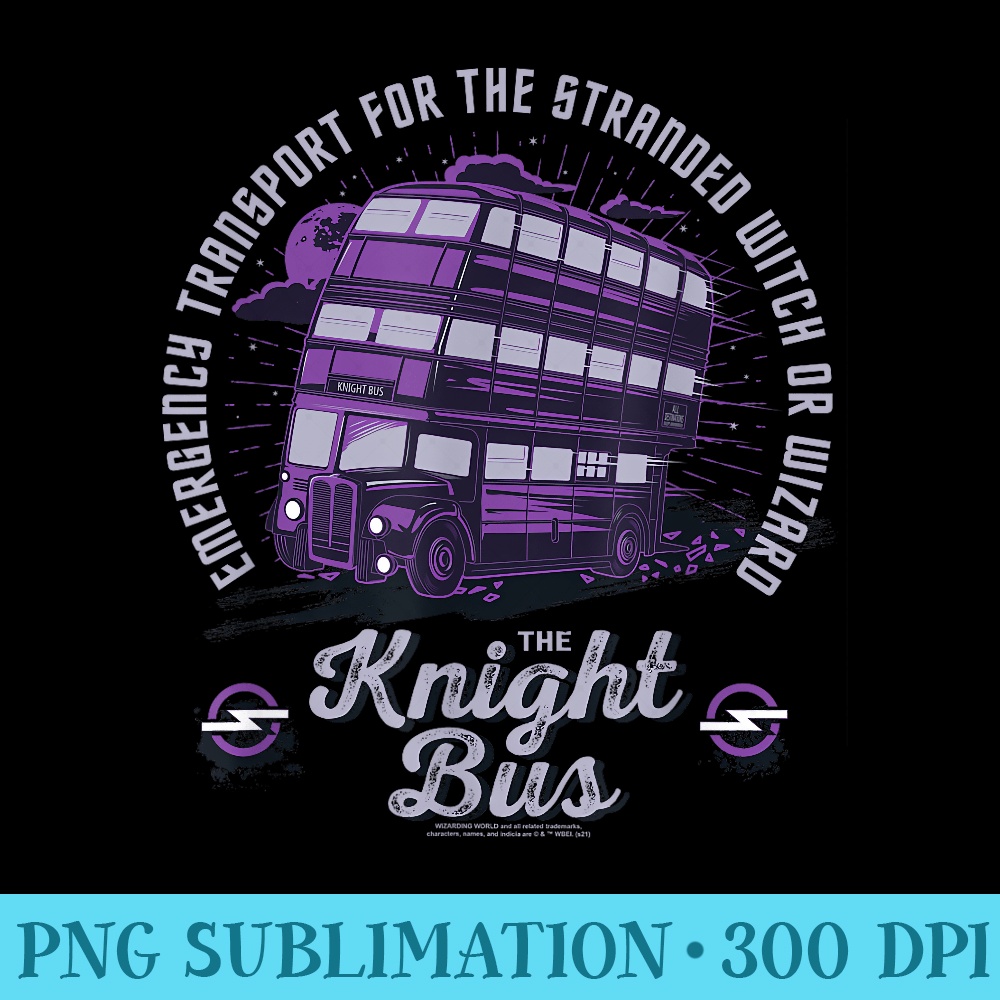 Harry Potter Magical Motors The Knight Bus - Sublimation PNG | Inspire ...