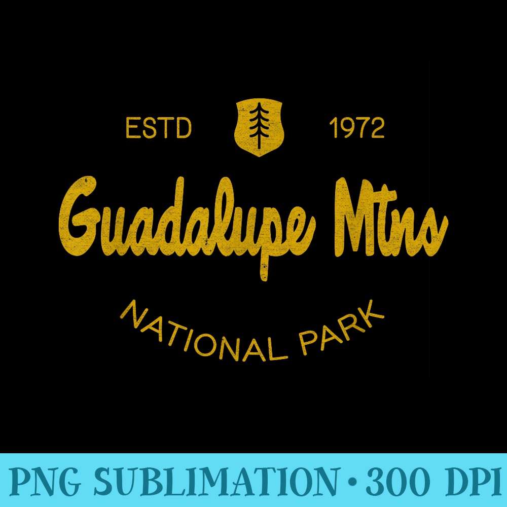 Guadalupe Mountains National Park Classic Script Style Text | Inspire ...