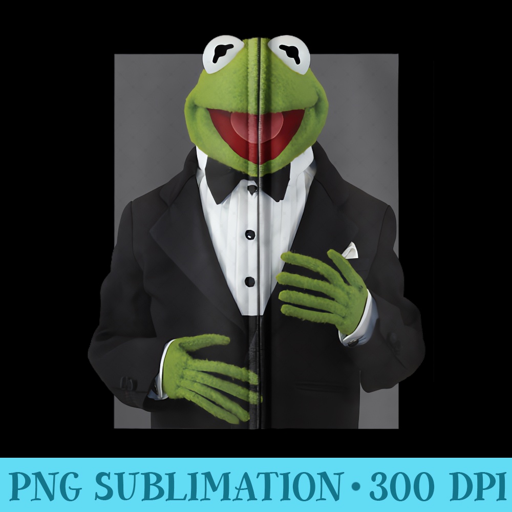 Disney The Muppets Retro Vintage Kermit Fancy Frog Portrait | Inspire ...
