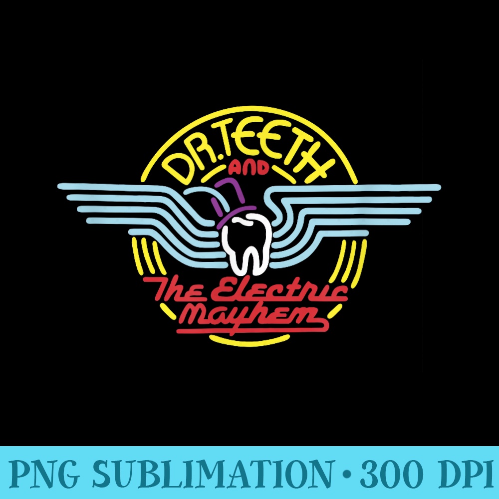 Disney The Muppets Dr. th Electric Mayhem Neon Poster - PNG | Inspire ...