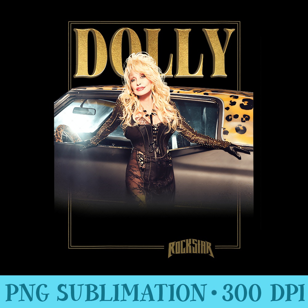 Womens Dolly Parton Rockstar Gold - Printable PNG Graphics | Inspire Uplift