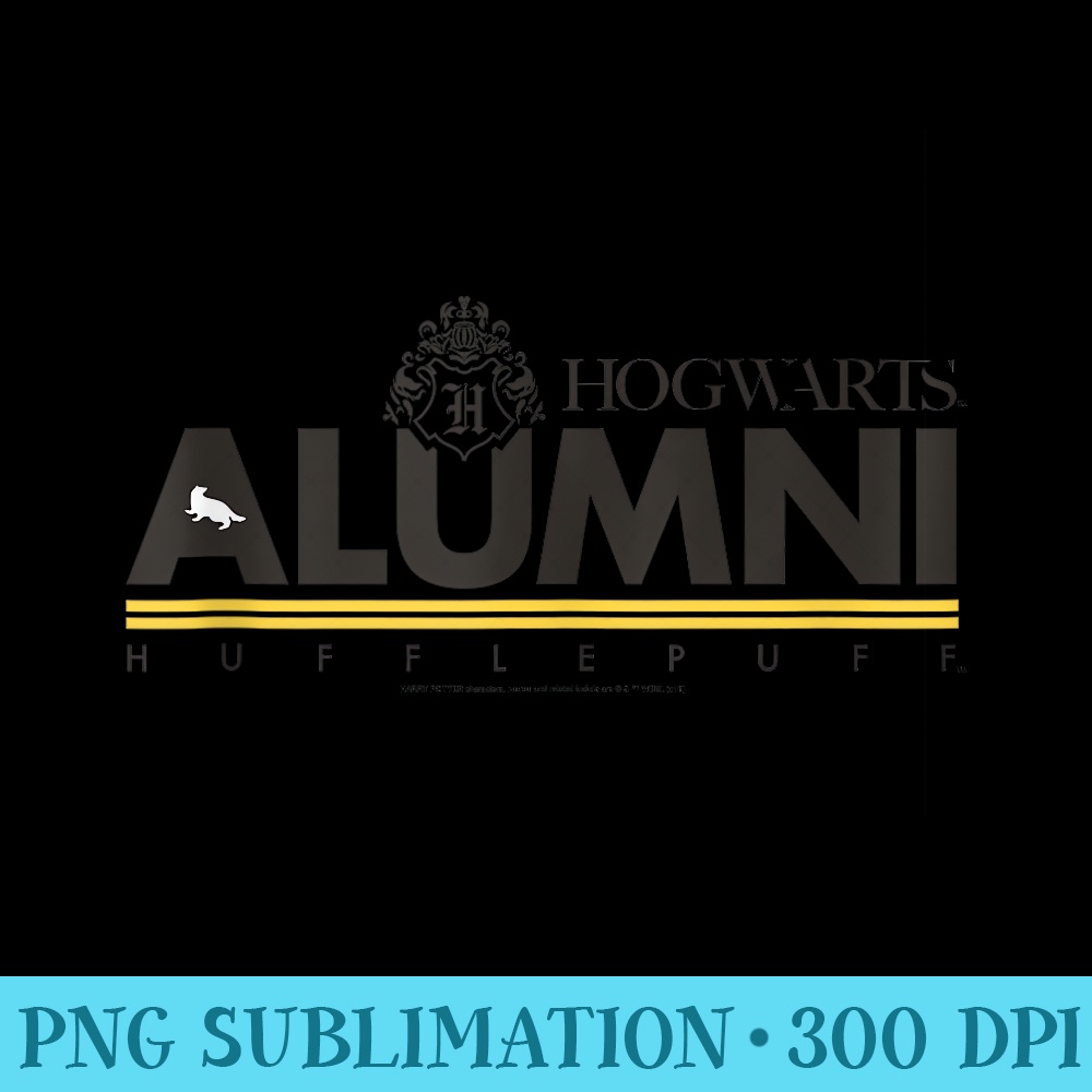 Harry Potter Hogwarts Alumni Hufflepuff - Digital PNG Downlo | Inspire ...