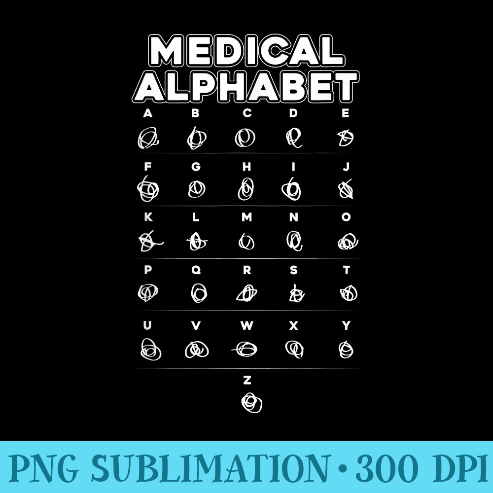 Medical Alphabet Funny Tshirt For Doctors Nurses Chemists - | Inspire ...