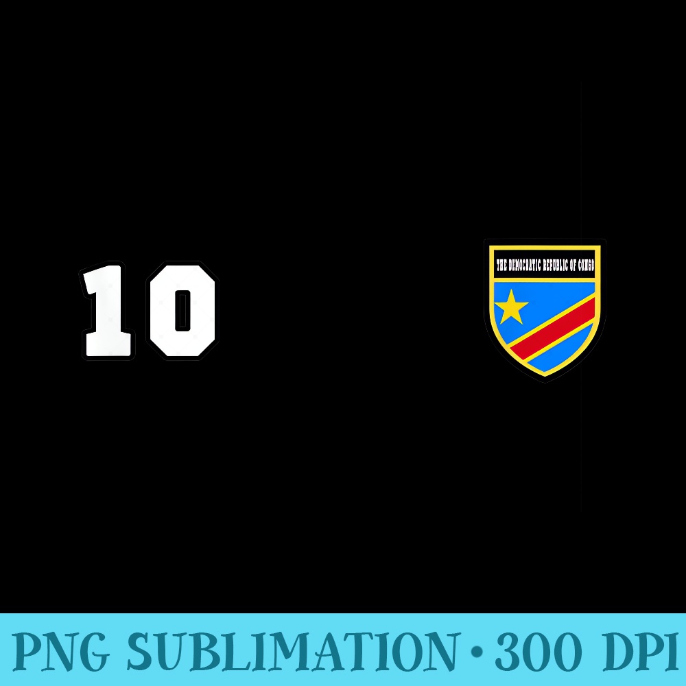 The Democratic Republic of Congo shirt Number 10 Soccer Flag | Inspire ...