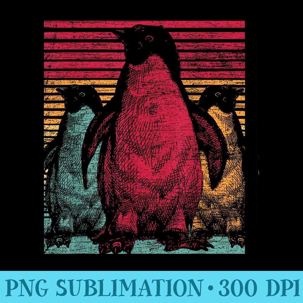 Vintage Penguins Animal Penguin - High Resolution PNG Downlo | Inspire ...