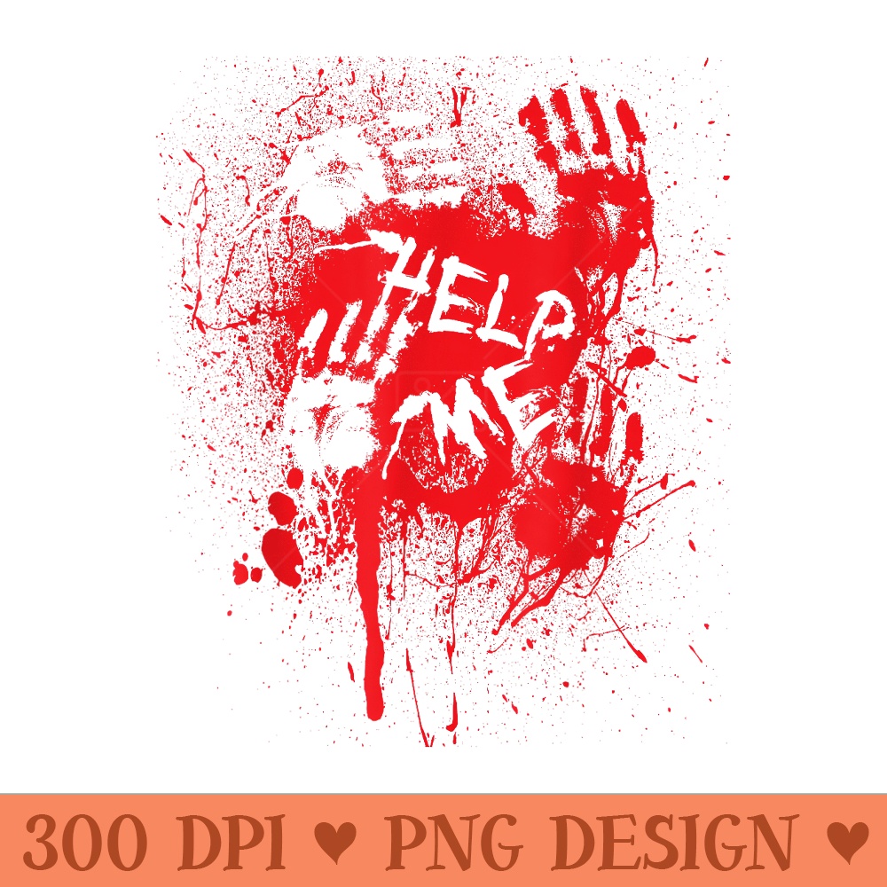 Help Me Bloody Hands Halloween Killer Murder Mystery - Trans | Inspire ...