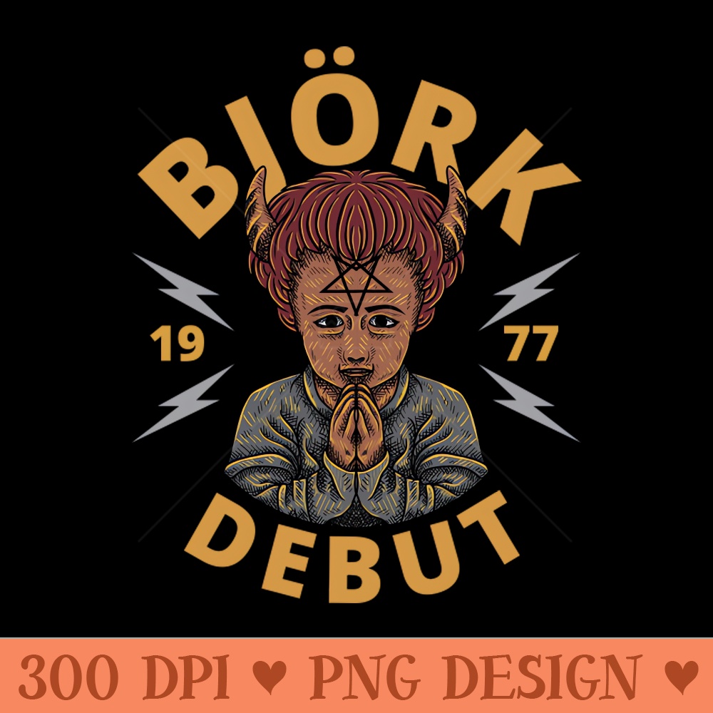 Bjork Debut 1977 Original Illustration Fan Art Designs - Cli | Inspire ...