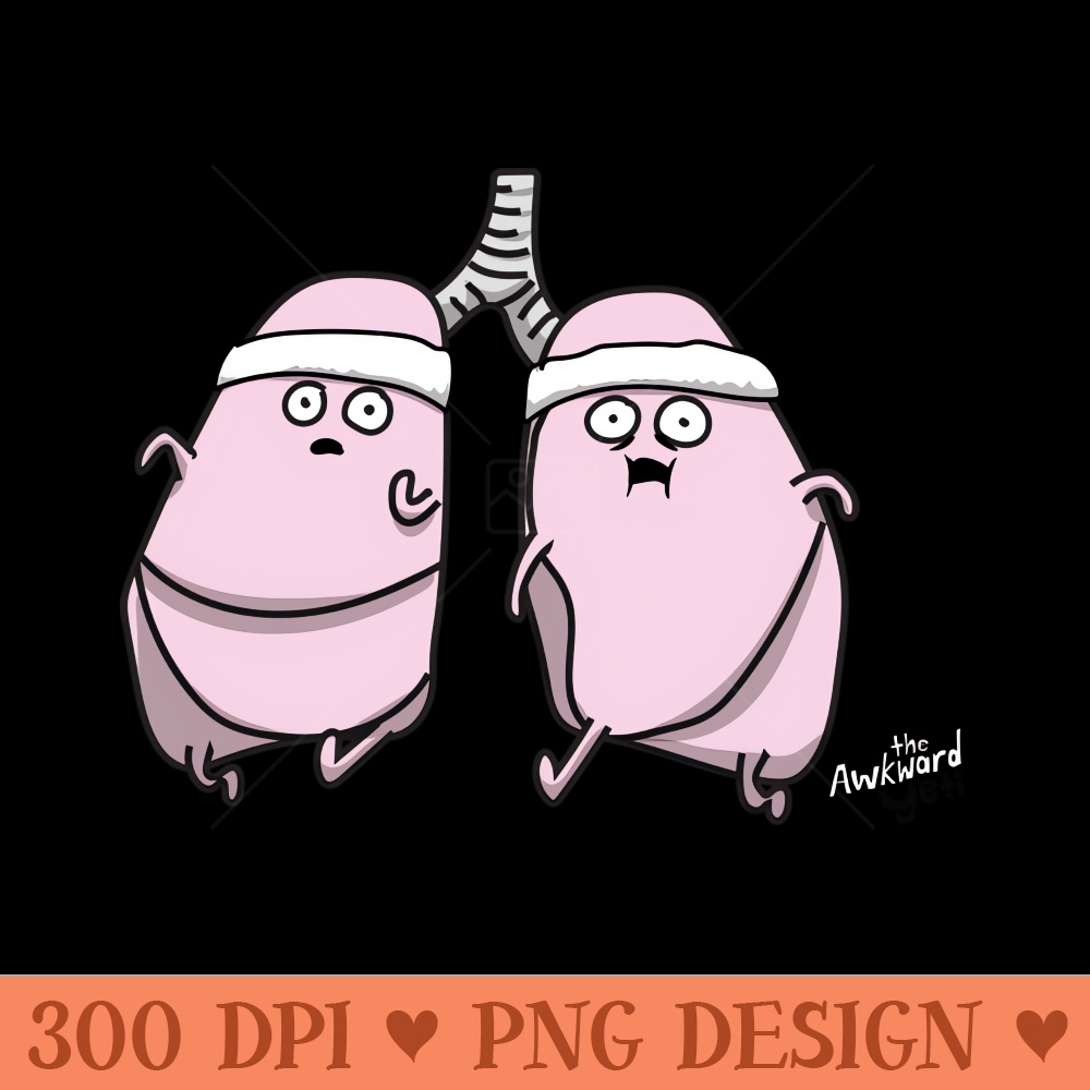 Running Lungs - Printable PNG Images | Inspire Uplift