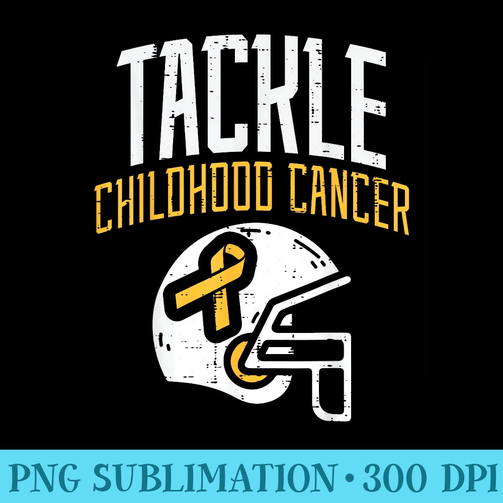 Tackle Childhood Cancer Helmet Ribbon Awareness Support - PN | Inspire ...