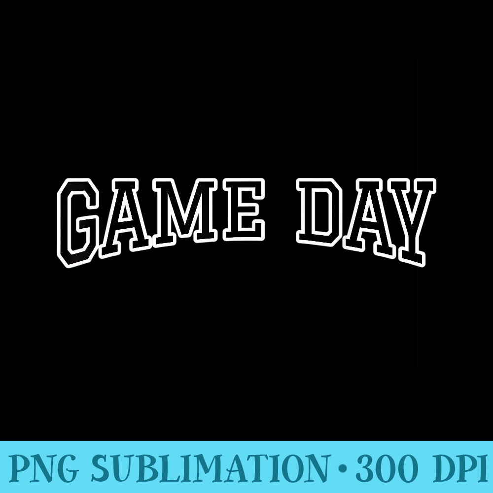 GAME DAY VARSITY LETTERS - Download PNG Files | Inspire Uplift