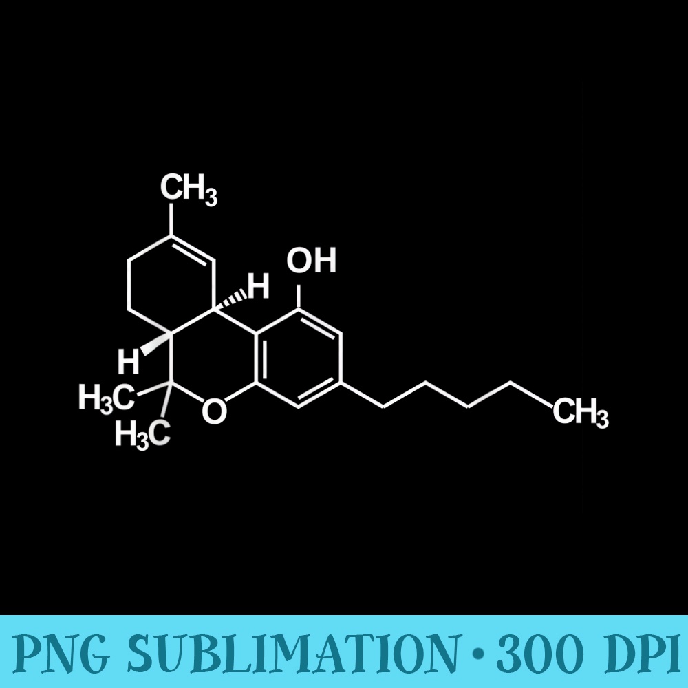 THC Molecular Formula Weed Cannabis Pot 420 Chemistry - PNG | Inspire ...