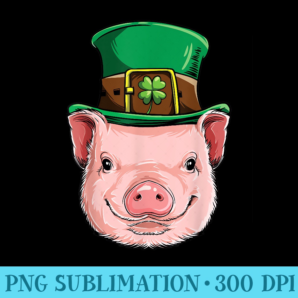 St. Patricks Day Pig Leprechaun Lucky Irish Pig Farmers - Tr | Inspire ...