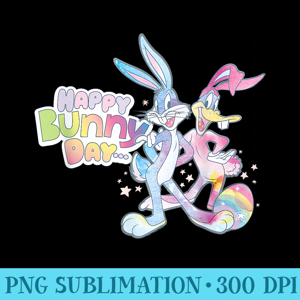 Looney Tunes Easter Bugs Bunny And Daffy Happy Bunny Day - P | Inspire ...