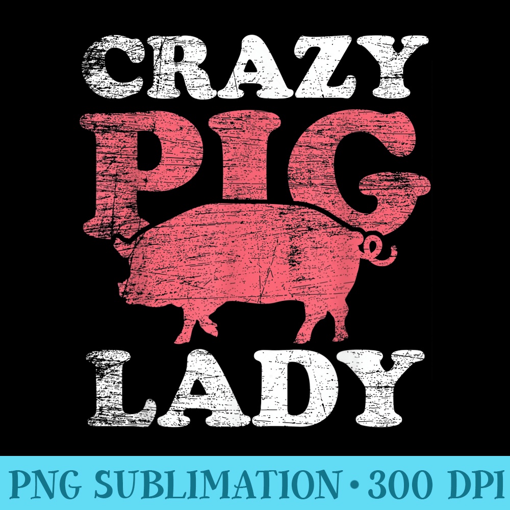 Crazy Pig Lady Pig - PNG Image Gallery Download | Inspire Uplift
