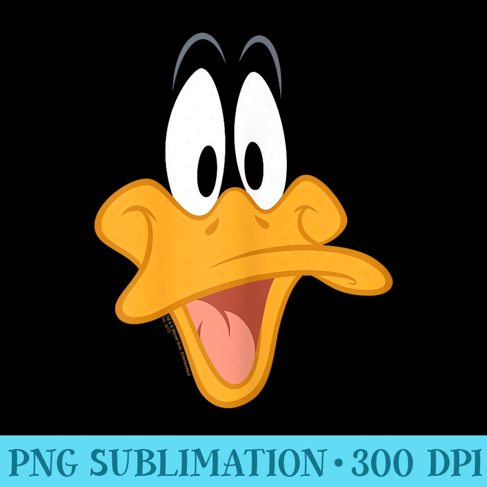 Looney Tunes Daffy Face - Transparent PNG Mockup | Inspire Uplift