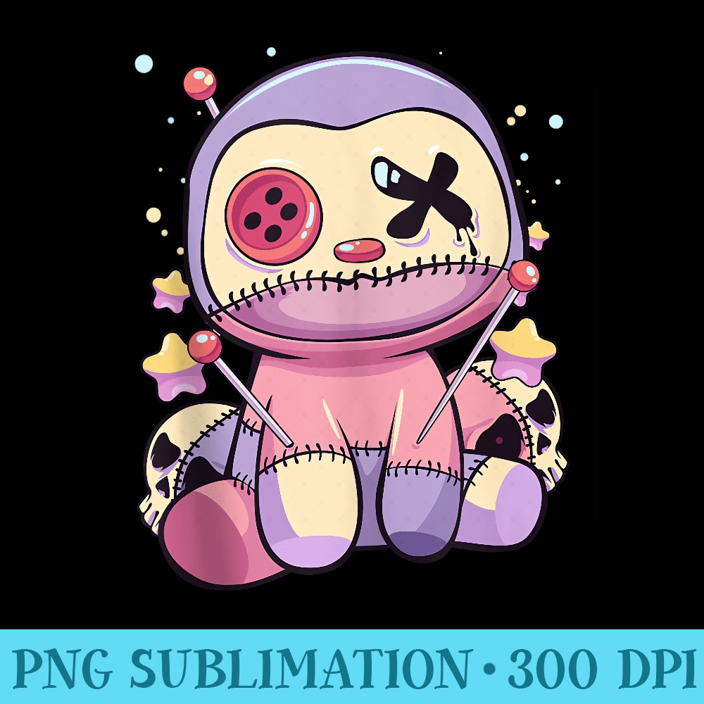 Pastel Goth Kawaii Menhera Yami Sad Voodoo Doll Sloth - PNG | Inspire ...