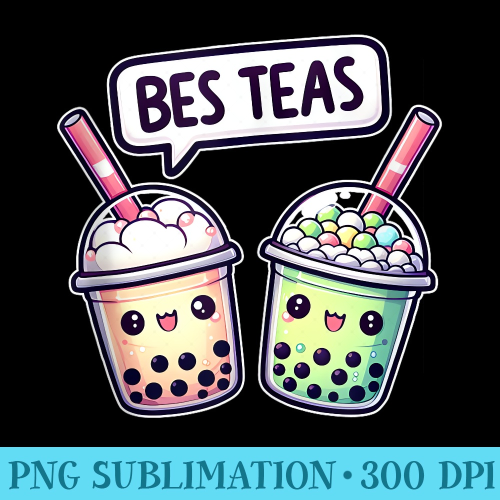Kawaii Bes Teas Funny Bubble Tea Lovers Kawaii Boba - Sublim | Inspire ...