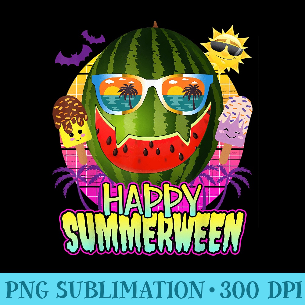 Happy Summerween Watermelon Jack O Lantern Summer Halloween | Inspire ...