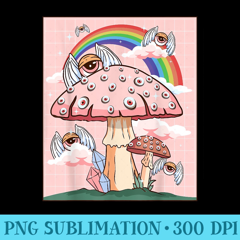 Weirdcore Aesthetic Cottagecore Kawaii Mushroom - PNG Downlo - Inspire ...