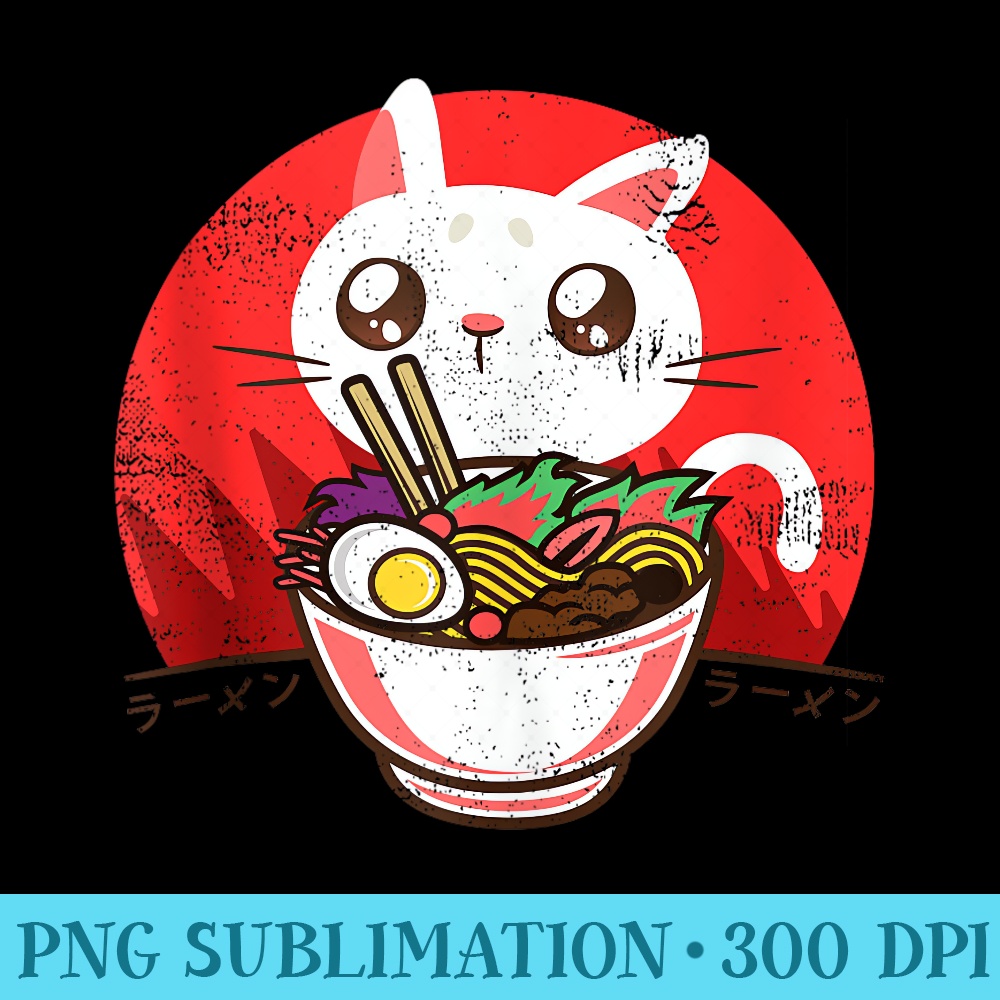 Kawaii Japanese Ramen Noodles Anime Cat Men - High Quality P | Inspire ...