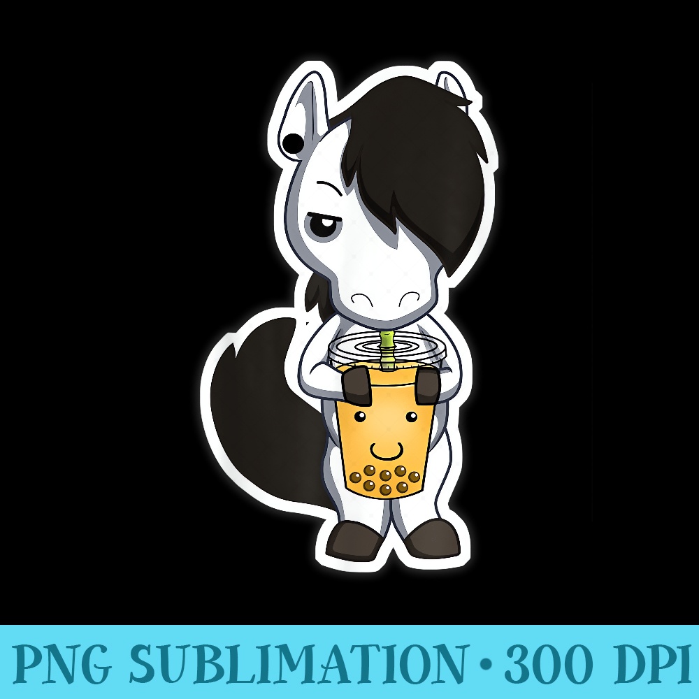 Year of the Horse Emo Lowkey Bubble Boba Tea Chinese Zo - Sh | Inspire ...