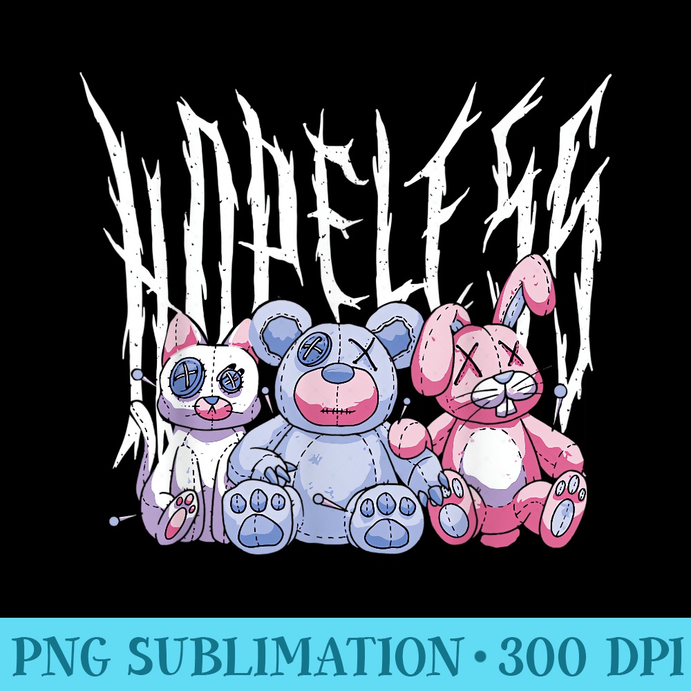 Pastel Goth Cute Creepy Hopeless Kawaii Stuffed Animals - Ex | Inspire ...