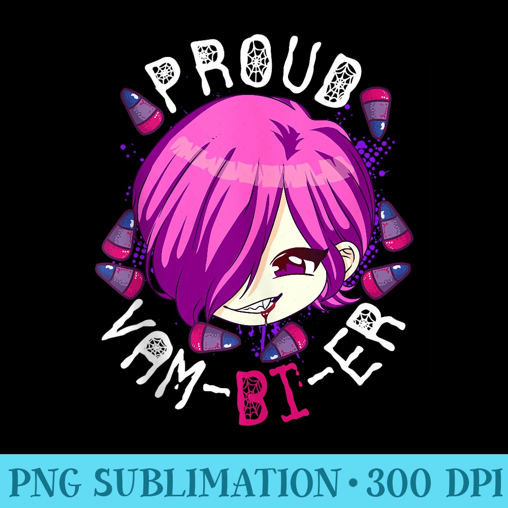 Proud VamBiEr Pastel Goth Bisexual Vampire Pun - Transparent | Inspire ...