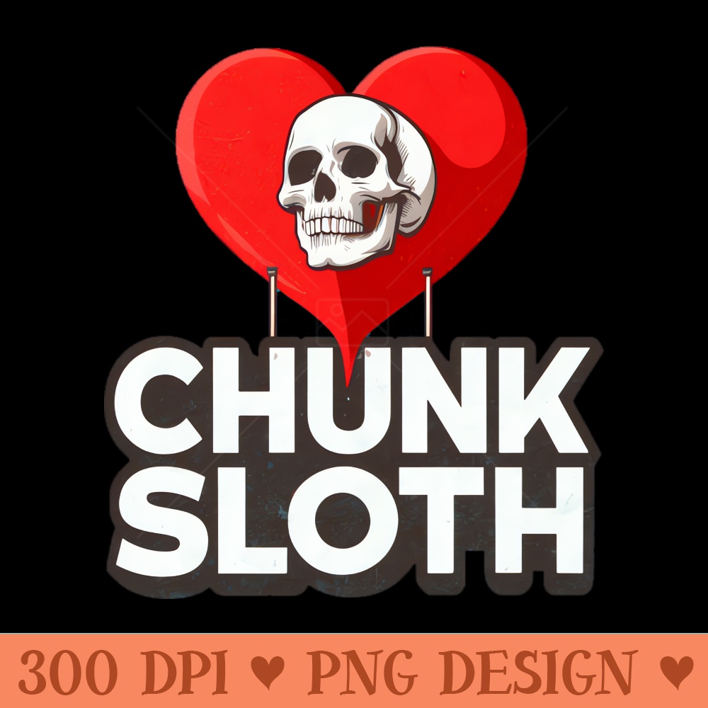 Sloth Loves Chunk - High Resolution PNG download | Inspire Uplift