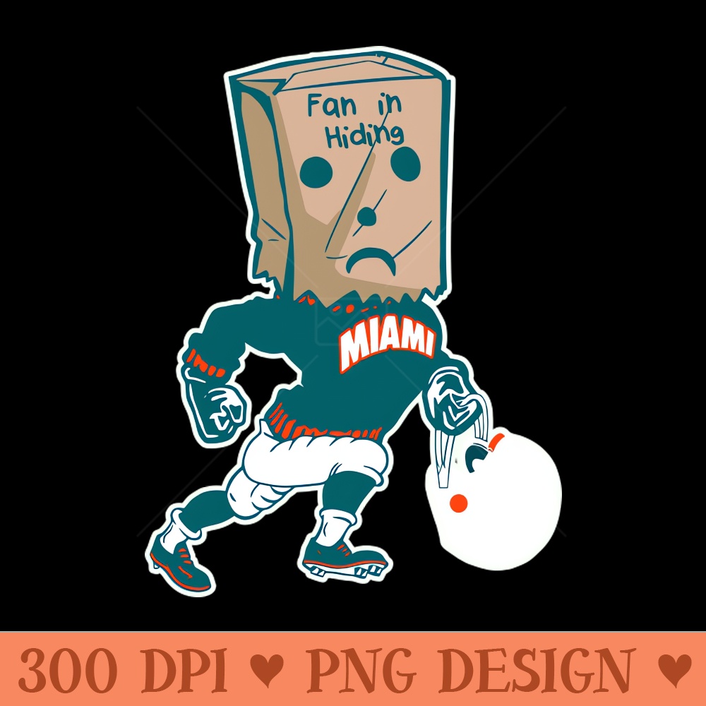 Miami Fan In Hiding - Download Transparent Image | Inspire Uplift