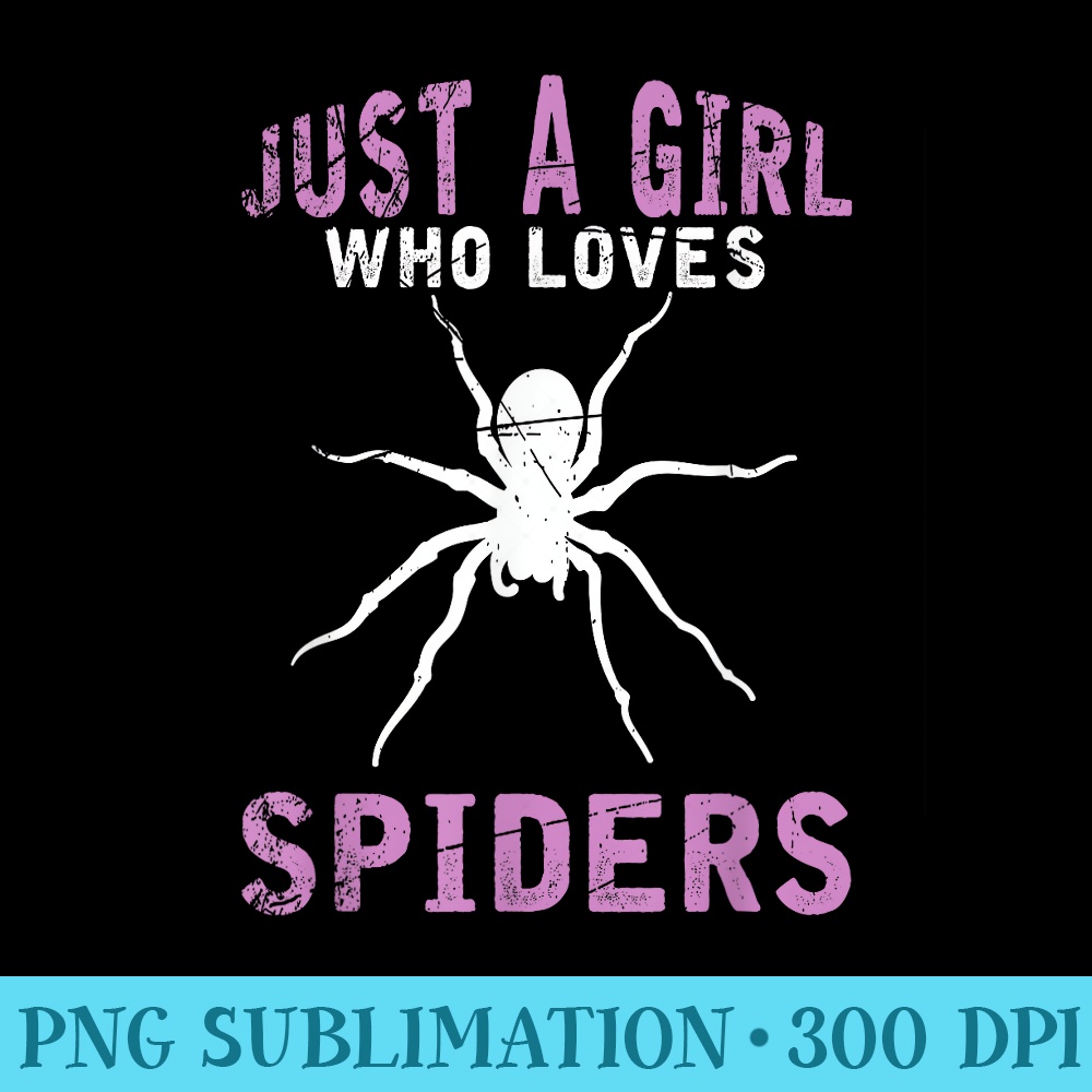 Girls Spider Lover Women Halloween Spider - High Resolution | Inspire ...