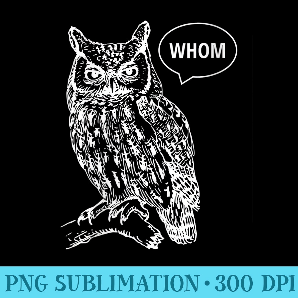 Womens Owl Whom - PNG Vector Download | Inspire Uplift