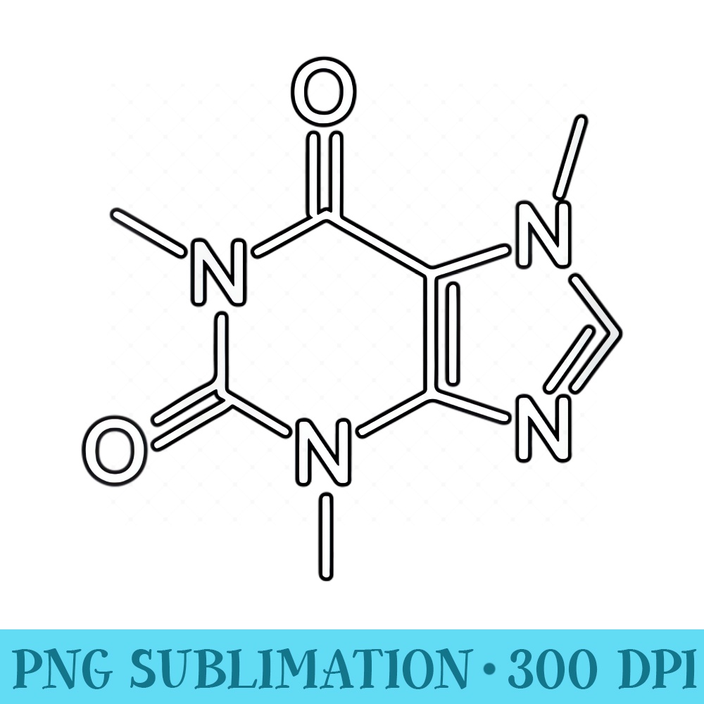 Womens Caffeine T Caffeine Molecule - Transparent PNG Design | Inspire ...