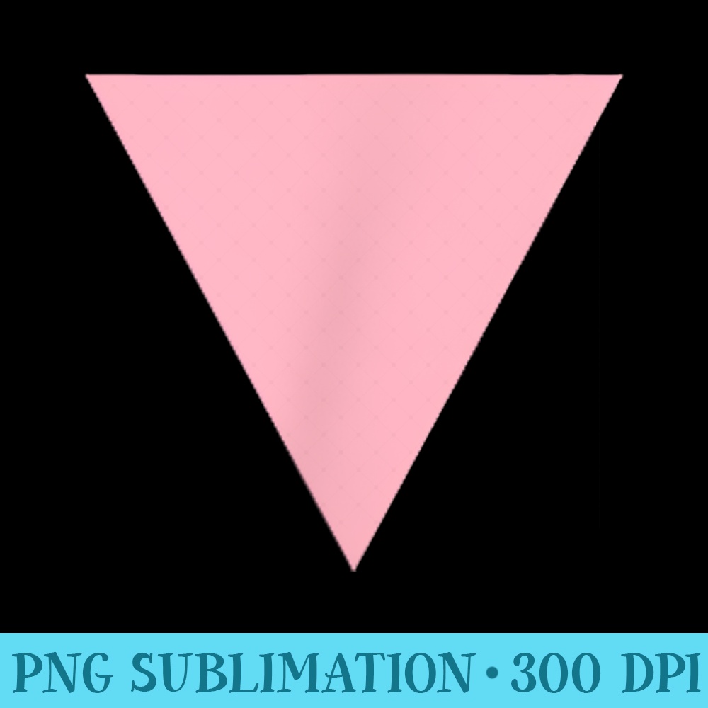 Gay Pride Small Pink Triangle - PNG Image File Download | Inspire Uplift