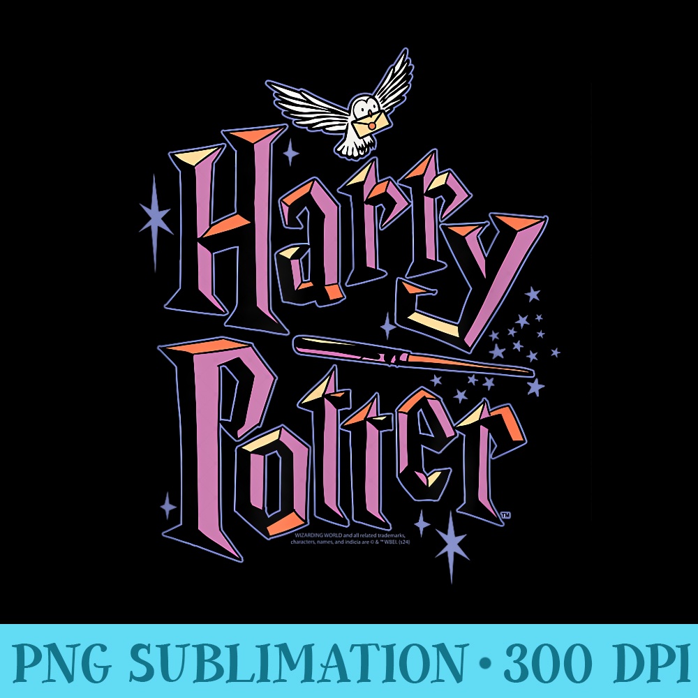 Amazon Essentials Harry Potter Multicolor Purple Logo - Subl | Inspire ...