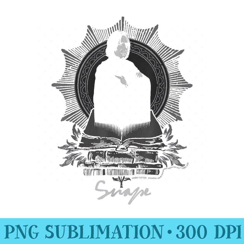 Harry Potter Snape Books Portrait - PNG Graphics | Inspire Uplift