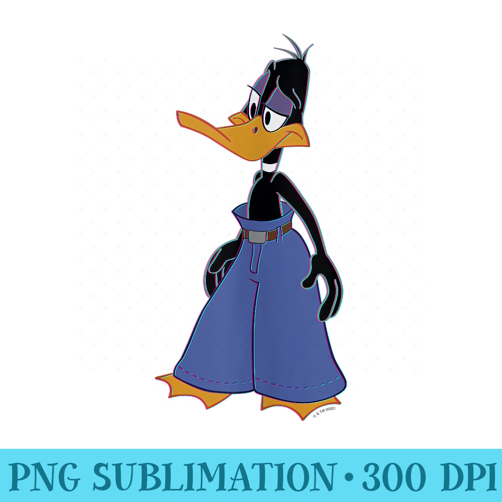 Looney Tunes Daffy Duck Wearing Mall Pants Retro Shot - Tran | Inspire ...
