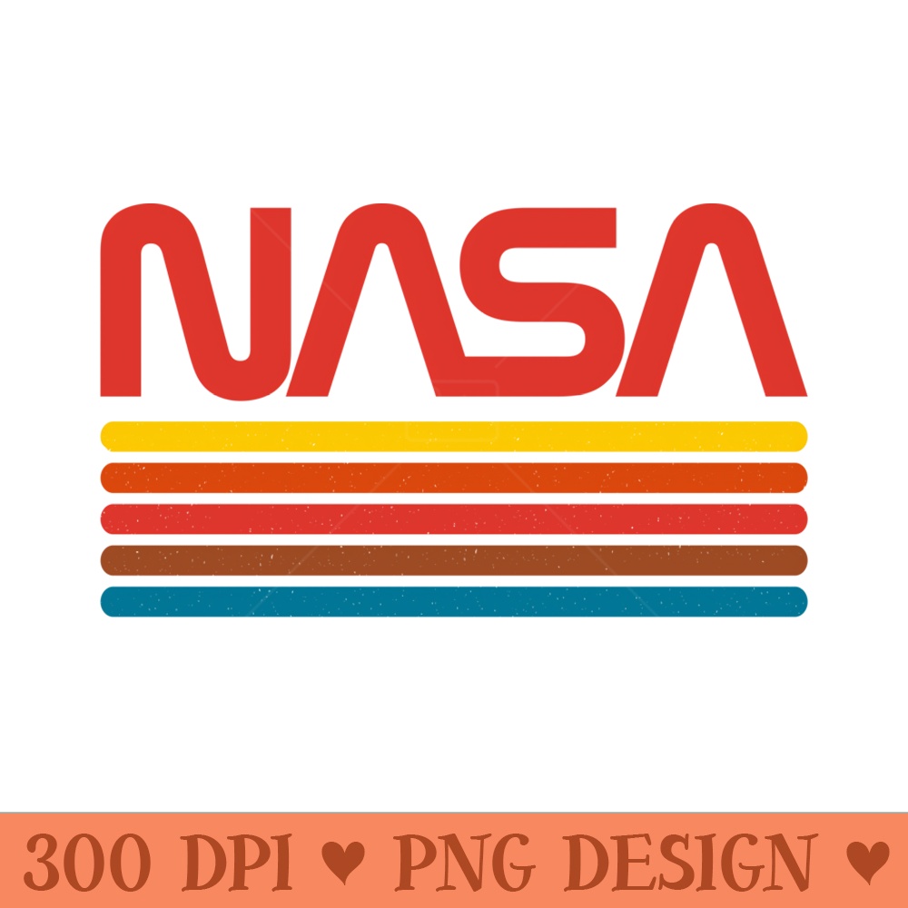 60s 70s Vintage Retro NASA Worm Logo Vintage NASA Logo - PNG - Inspire ...