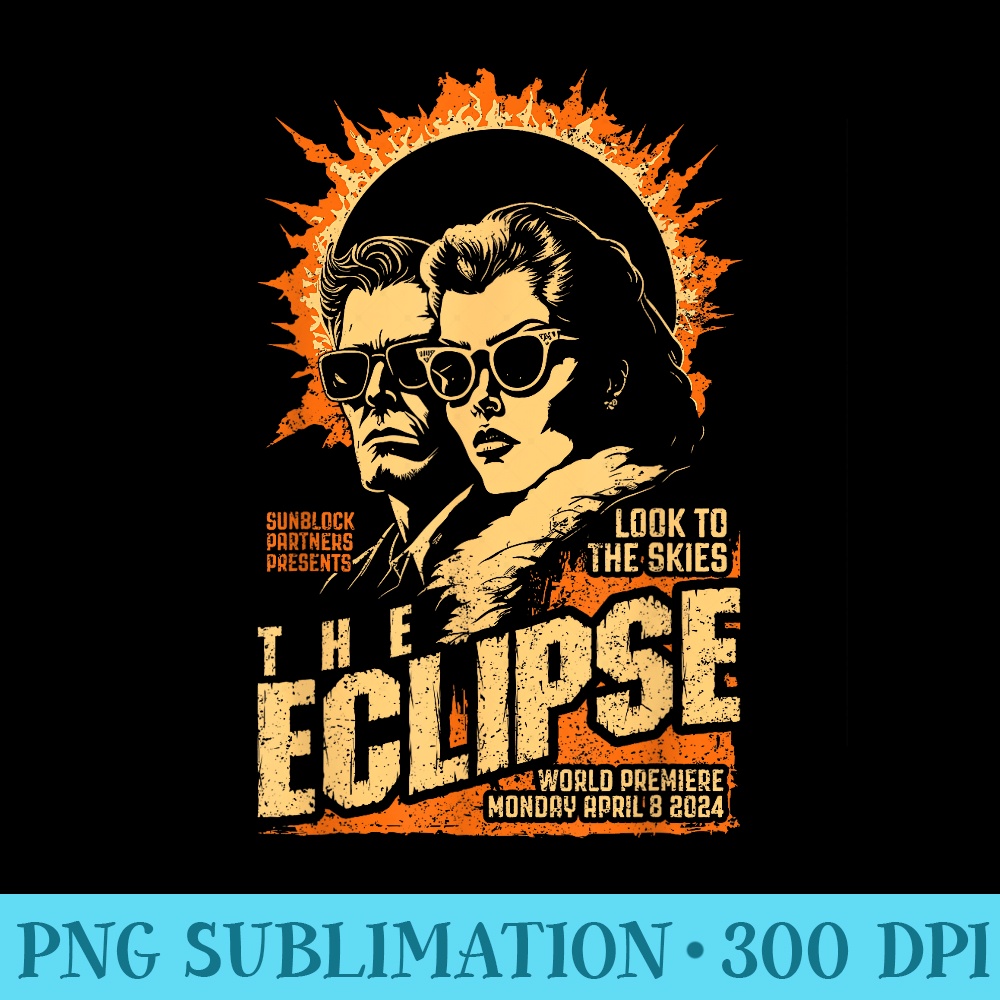 Solar Eclipse 2024 Vintage Science Fiction Movie Poster - PN | Inspire ...