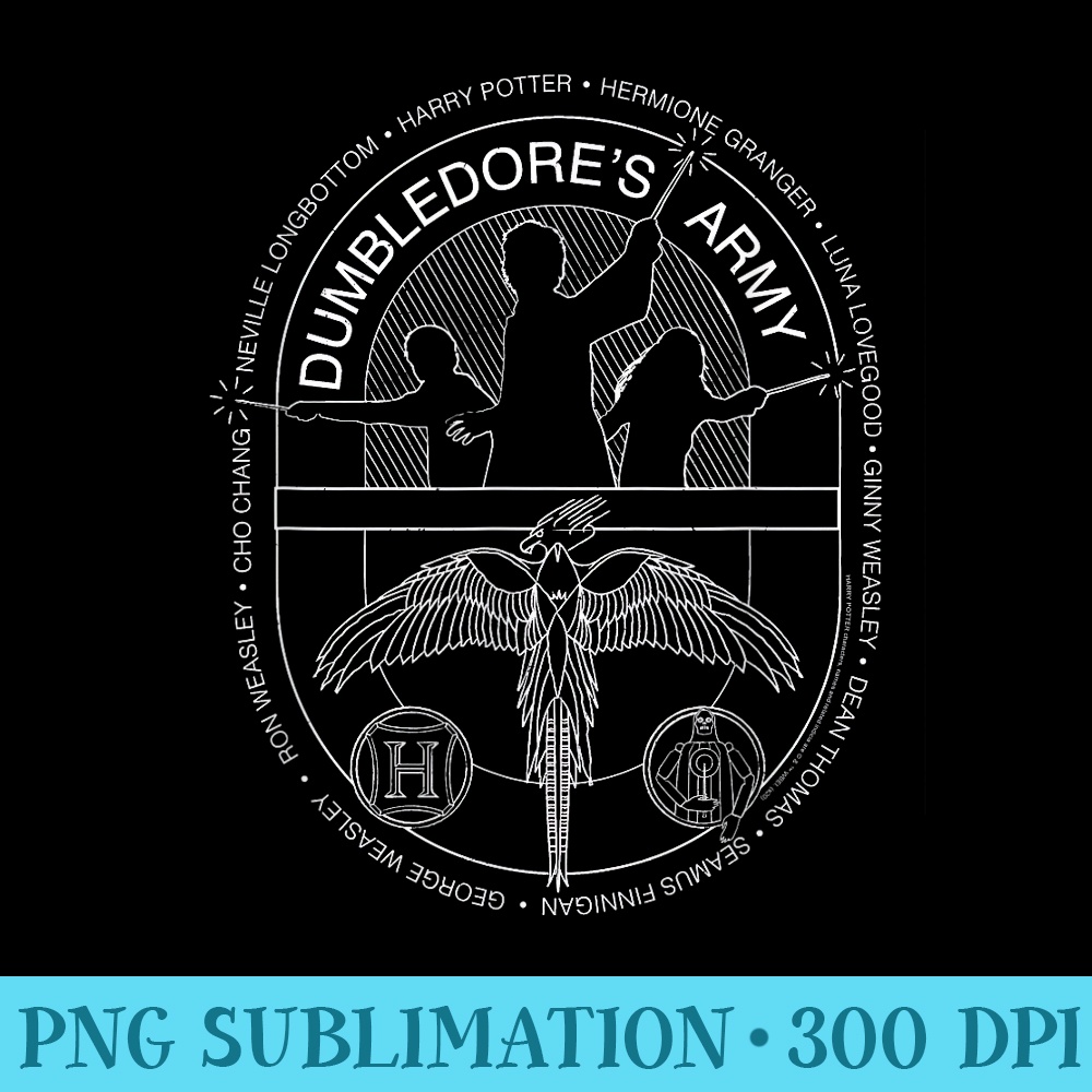 Harry Potter Dumbledores Army Circle Line Art - PNG design a | Inspire ...